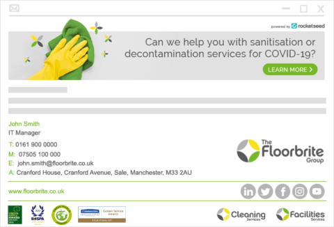 Floorbrite | Email Signature Case Study | Rocketseed